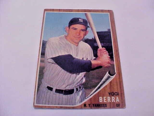 TOPPS 1962 Baseball Card 360 Yogi Berra VG Condition New York Yankees ...