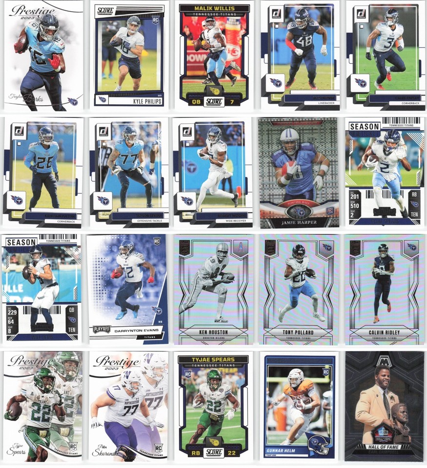 (100) Tennessee Titans Team Lot NFL Football Cards Collection | eBay