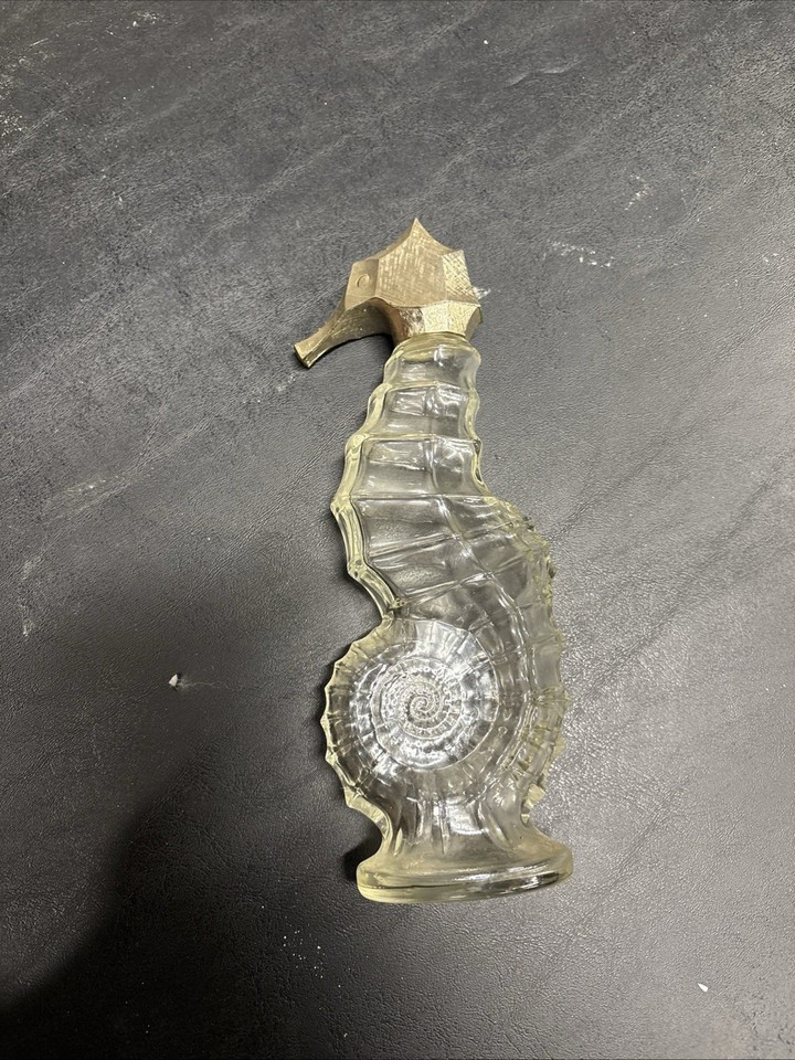 Avon Vintage Mermaid Seahorse Skin So Soft Bath Oil Decanter Set Glass ...