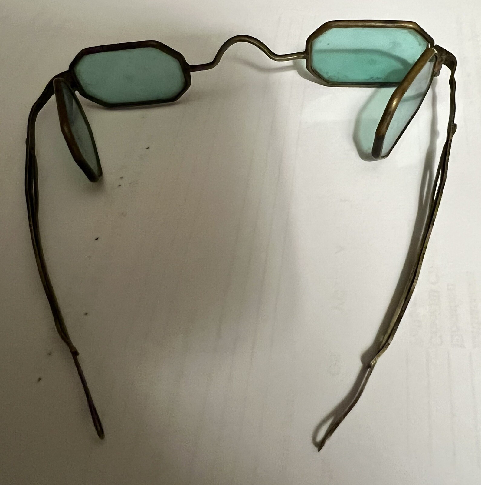 Antique Blue Lenses Railroad four lens glasses c. a. burr? 1814 - 1863 ...