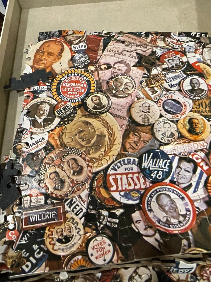 Some Winners & Some Losers Campaign Pins Jigsaw Puzzle Over 500 Pieces ...