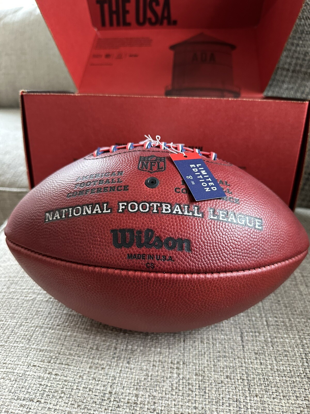 Wilson THE DUKE NFL FOOTBALL limited edition USA 8 of 101 U.S.A RARE ...