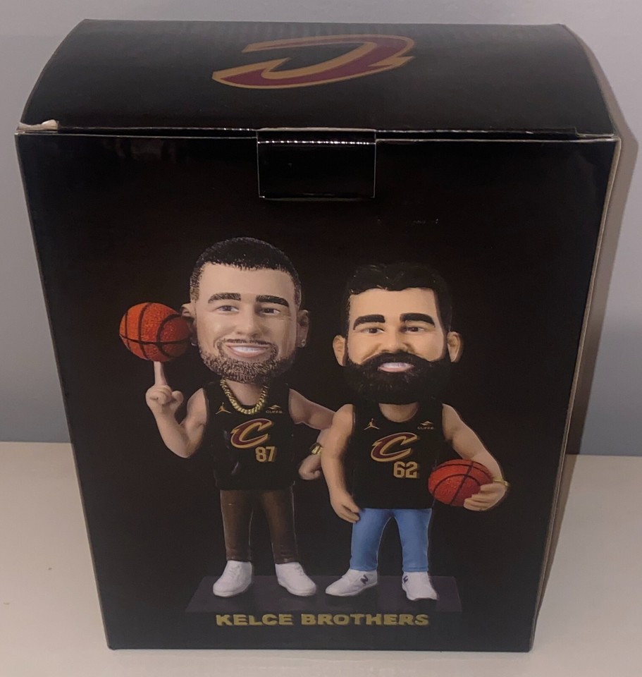Cleveland Cavs 2024 Travis and Jason Kelce DUAL Brothers SGA bobblehead ...