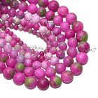 Natural Red Green Multicolor Jade 6/8/10/12/14mm Round Gemstone Loose ...