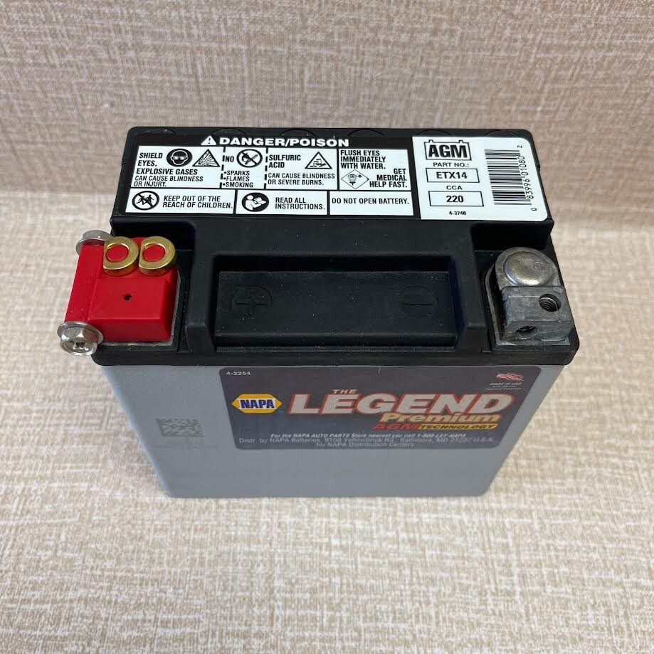 NAPA EXT14 Legend Premium Absorbed Glass Mat (AGM) Battery | eBay