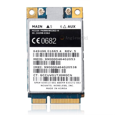 HP 4G lt 2510 VZW LTE Mobile Broadband Module 634513-001 8460W CQ10 ...