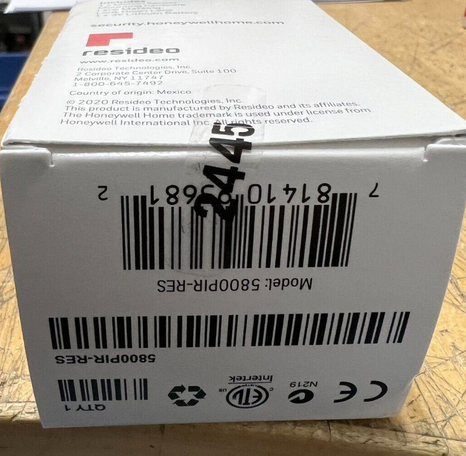 Honeywell 5800PIR-RES Wireless Passive Infrared Motion Sensor | eBay