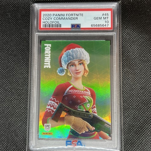 2020 Panini Fortnite Series 2 COZY COMMANDER #45 HOLOFOIL PSA 10 GEM MT ...