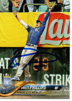 Brett Phillips Kansas City Royals 2018 Topps Update Autographed Signed ...