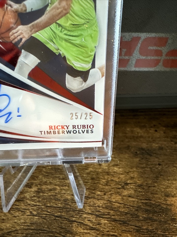 2020-21 Panini Immaculate Collection Patch Auto #PA-RRU Ricky Rubio #25 ...