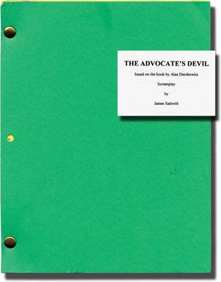 Jeff Bleckner ADVOCATE'S DEVIL Original screenplay for the 1997 #139060 ...