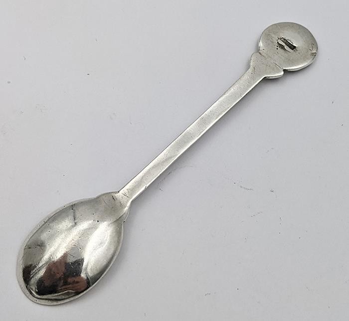ALEXANDER RITCHIE IONA STYLE SOLID SILVER MUSTARD SPOON 20TH CENTURY ...