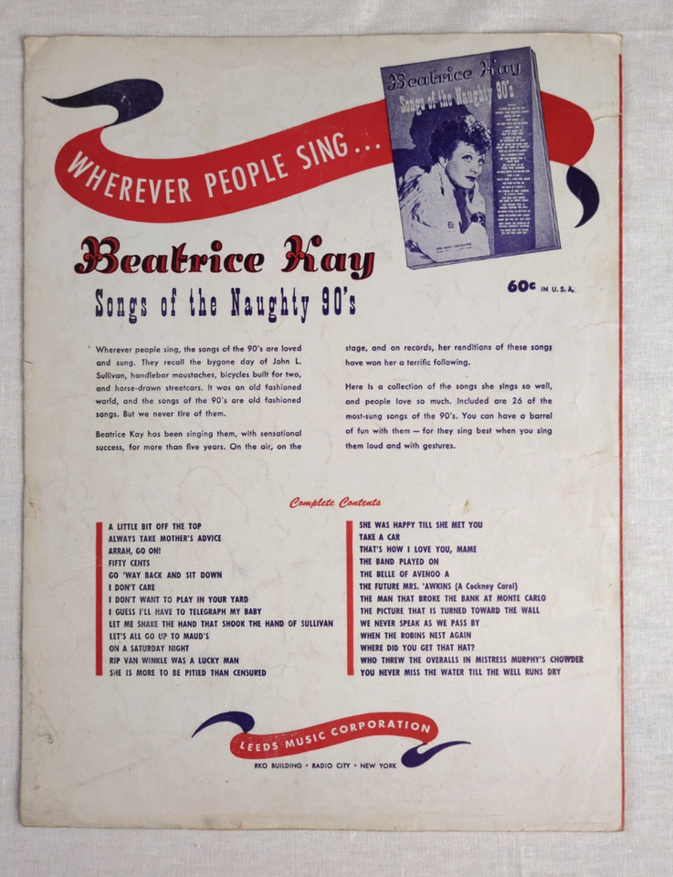 "The Gypsy" Recorded by the Ink Spots Music by Billy Reid 1946 Sheet ...