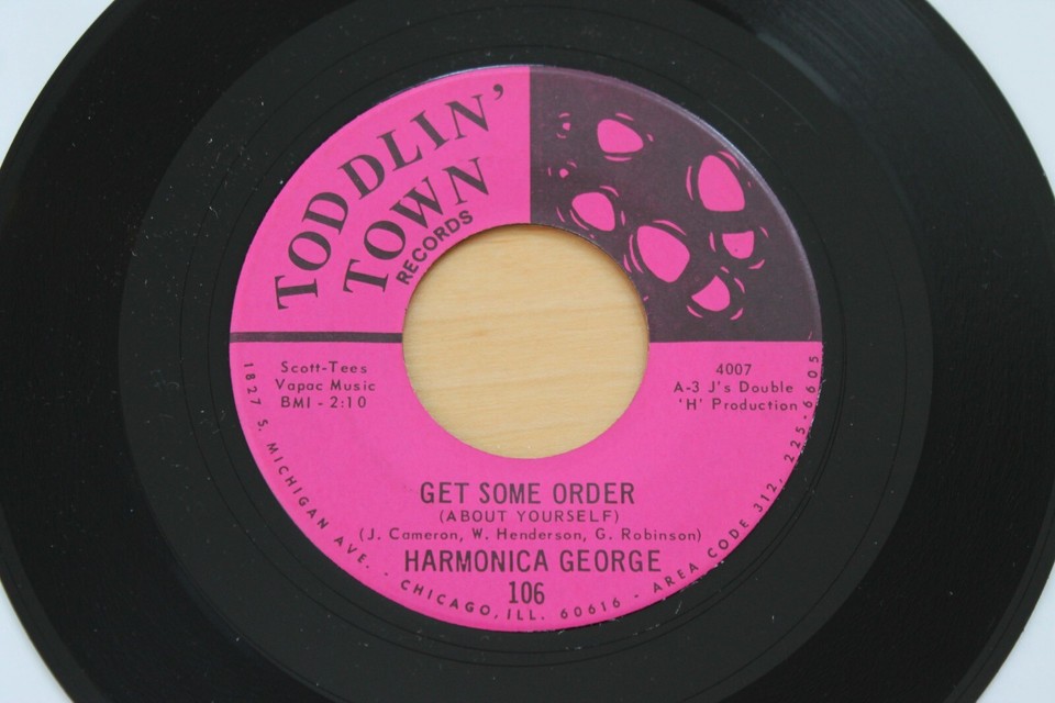 HARMONICA GEORGE Get In The Kitchen And Burn/Get Some Order 45 R&B Soul ...