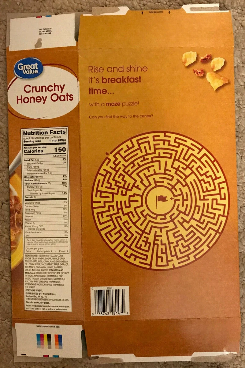 Cereal Box Maze Circle