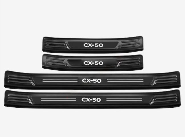 Steel Door Sill Protector For 2025 Mazda CX50 Car Accessories Scuff ...