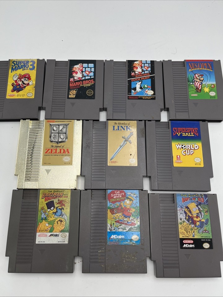 Nintendo NES Retro Game Lot 10 Game Collection | eBay