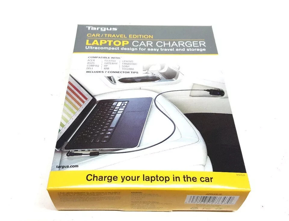 Targus Laptop Car Charger APD33US 92636276430| eBay