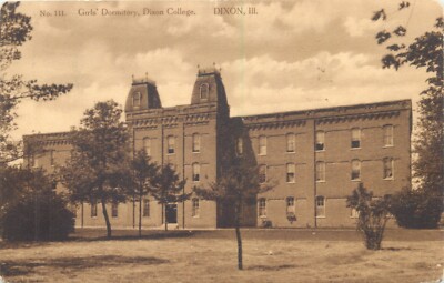 A View Of The Girls' Dormitory, Dixon College, Dixon, Illinois IL 1911 ...