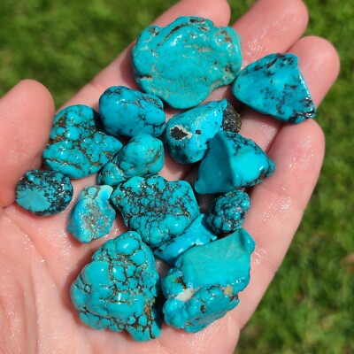 NATURAL HUBEI TURQUOISE ROUGH 77.3 GRAMS | eBay