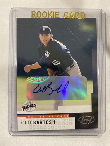 2004 Leaf Auto #188 Cliff Bartosh Rc Auto | eBay