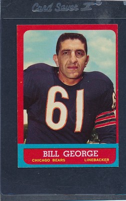 1963 Topps #070 Bill George Bears EX 63T70-82716-5 | eBay