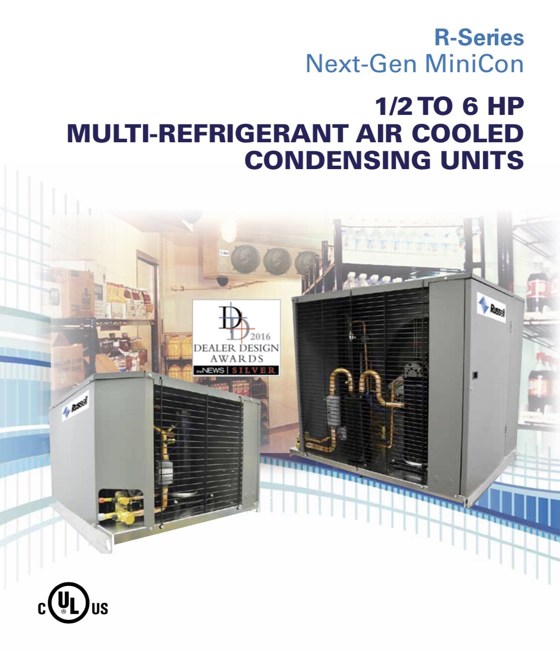 New Russell 2.5 HP outdoor condensing unit 208/230/1ph RFO250E4S-DA ext ...