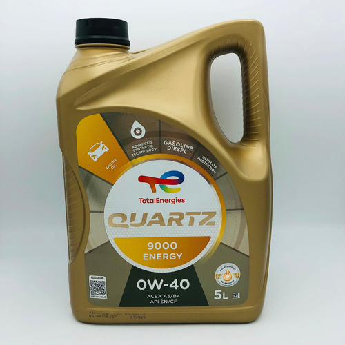 Total Quartz 9000 Energy 0W-40 Adv. Synthetic Technology Engine Oil - 5 ...