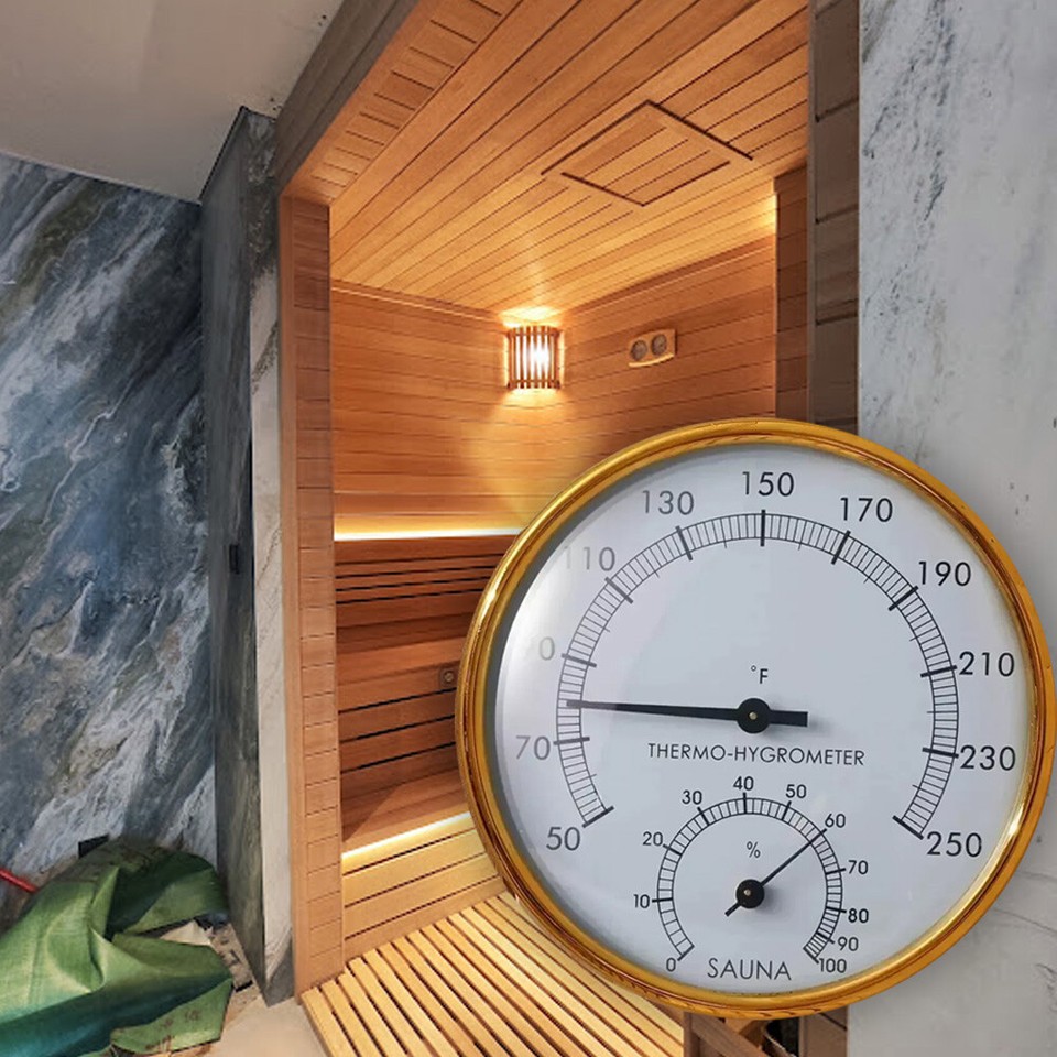 Sauna Thermometer 2 in 1 Fahrenheit Thermometer Hygrometer Sauna ...