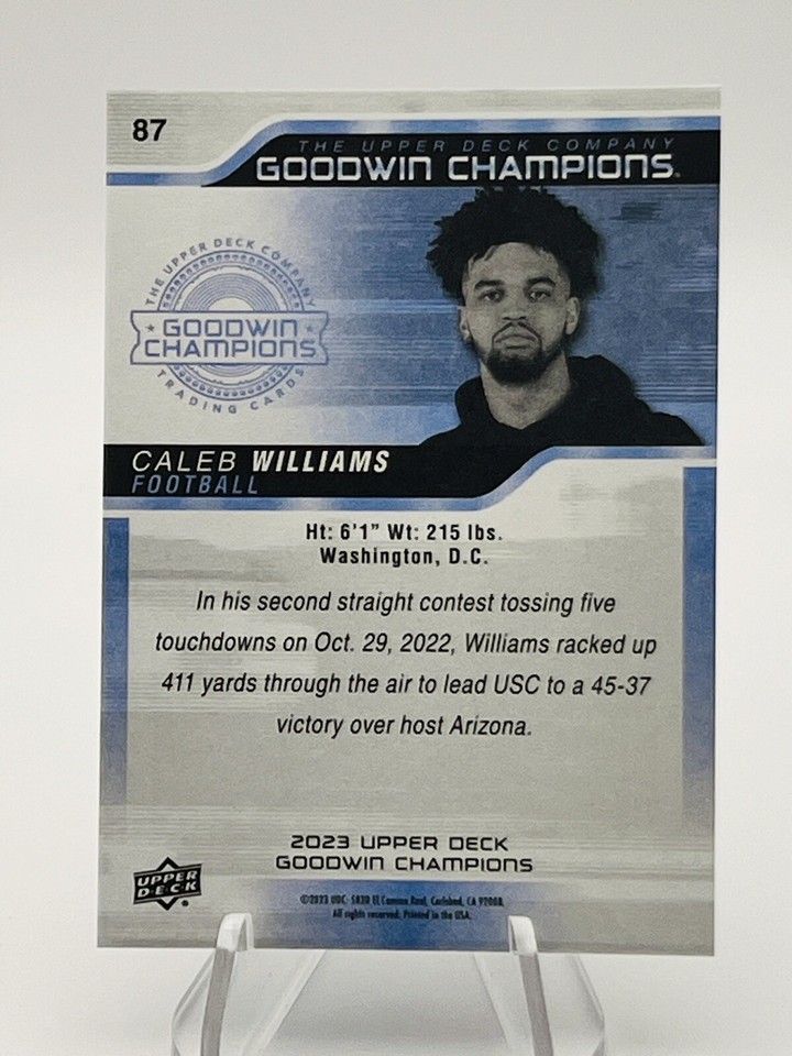 Williams, Caleb - 2023 Goodwin Champions - Card #87 | eBay
