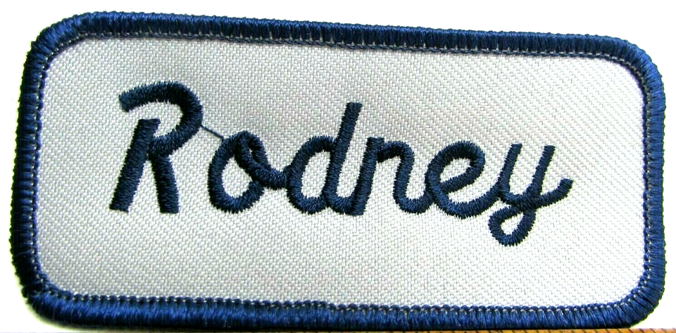 Rodney Name Jacket Patch Personalized Employee Work Shop Uniform ...