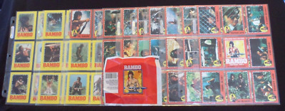 1985 Rambo: First Blood II (Topps) FULL SET of 66 Cards/22 Stickers/1 ...