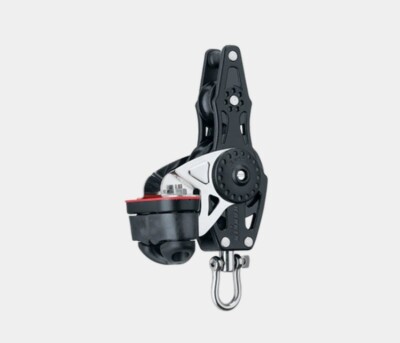 Harken 2693 75mm 3" Carbo Airblock Fiddle Sailboat Block Cam Cleat ...