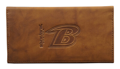 Baltimore Ravens NFL Embossed TEAM LOGO Leather Checkbook Cover BRAND ...