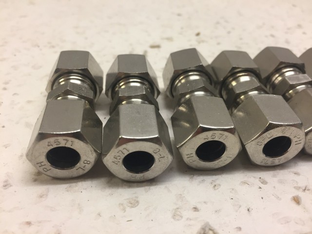 PH 4571 7-8 6x pcs Lot of Used Stainless Steel Fittings | eBay