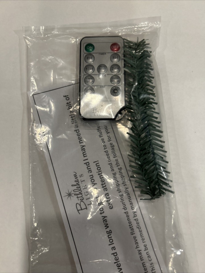 Bethlehem Lights Wreath LED Remote Control Battery Operated Overlit ...