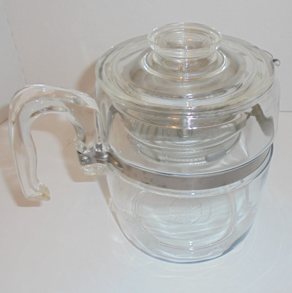 Vintage Pyrex Flameware 9 Cup Glass Coffee Pot Percolator 7759 Complete ...