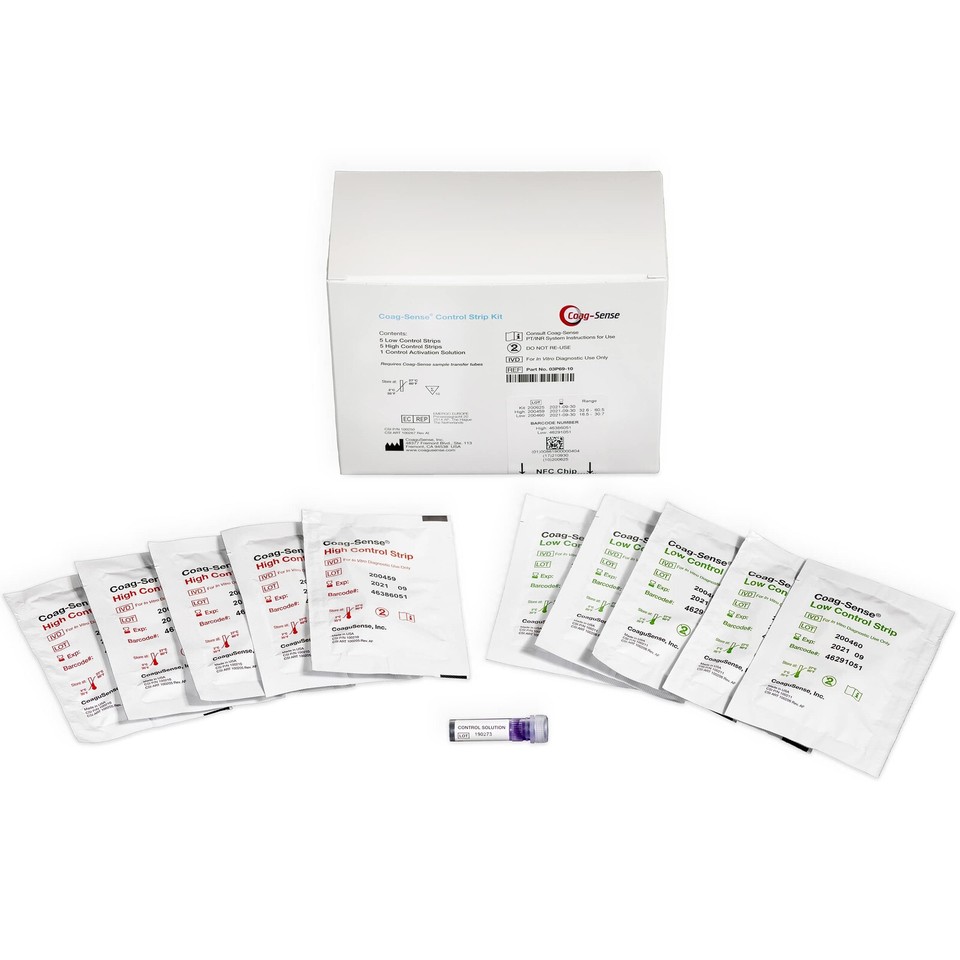 Coag-Sense Coagulation Control Strip Set Sample Transfer tubes, 10/Bx ...