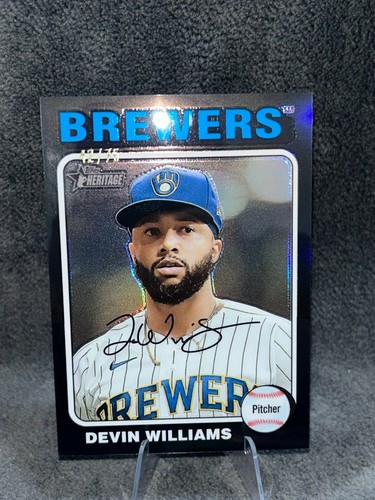 2024 Topps Heritage High Number Chrome Black Refractor #330 Devin ...