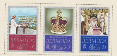 Bermuda Islands Royalty Queen Elizabeth coronation set 1977 MLH AMR | eBay