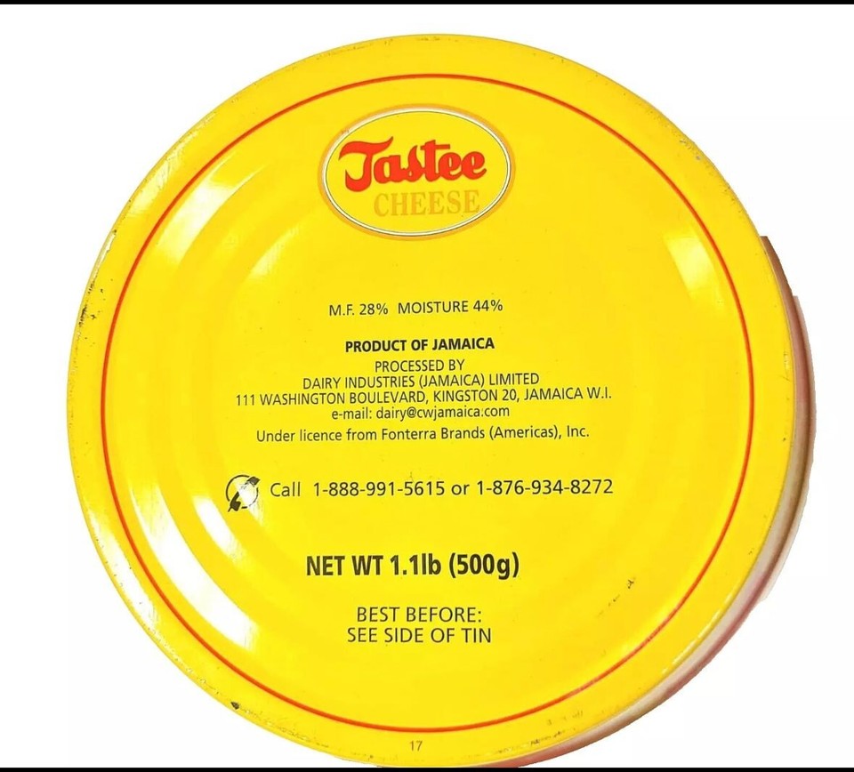 Tastee Cheese 1 Tin (Jamaican Cheese) 1.1Lbs | eBay UK