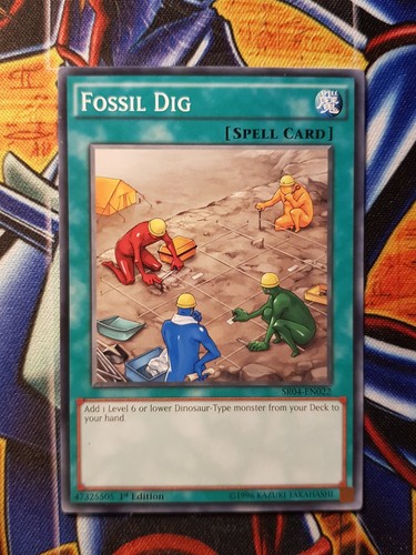 YUGIOH SR04-EN022 Fossil Dig 1st Edition | eBay