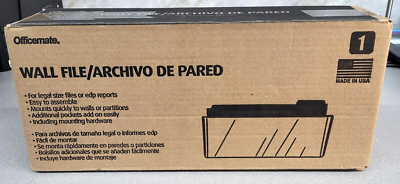 Wall Mount File Holder Officemate Wall File - Legal Size, Black (Holds ...