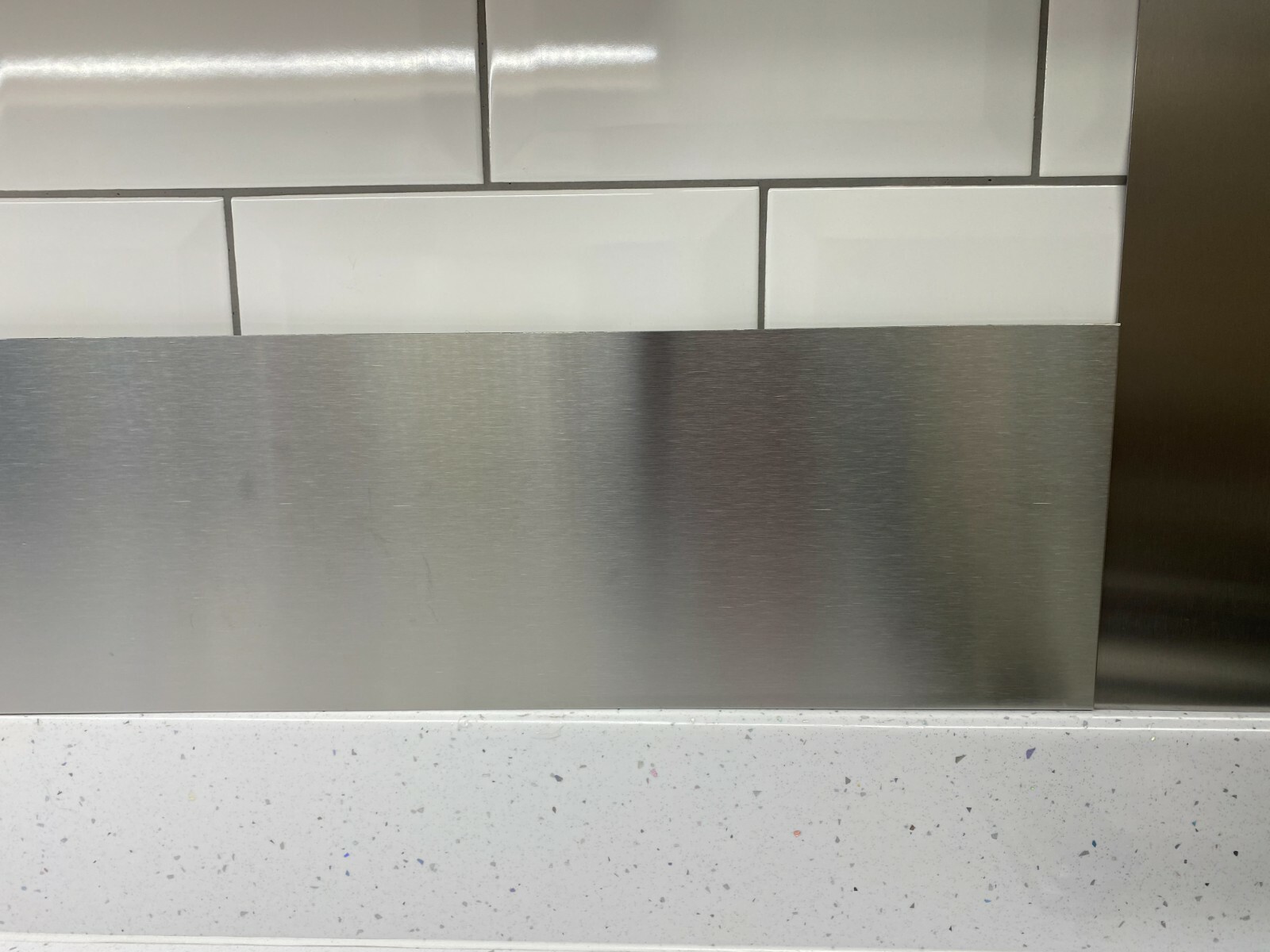 Brushed Stainless Steel Kitchen Upstand 1000 x 150mm Made in England ...