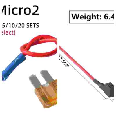 2-20 Pack Micro 2 Add-A-Circuit Fuse Tap Holder Blade Style ATR APT 5A ...