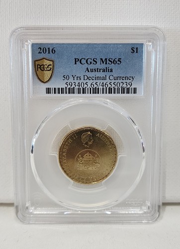 $1 2016 Australia 50 Years Decimal Currency PCGS Verified MS65 Coin | eBay