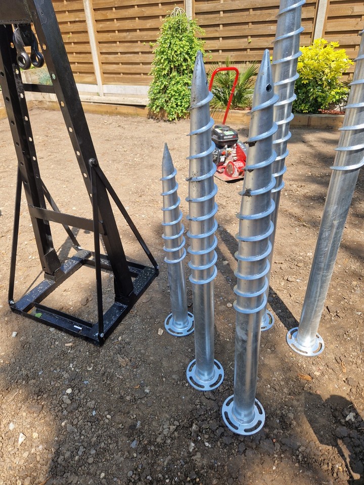 1200mm Heavy Duty Ground Screw Anchor | Post Support | No Dig Base ...