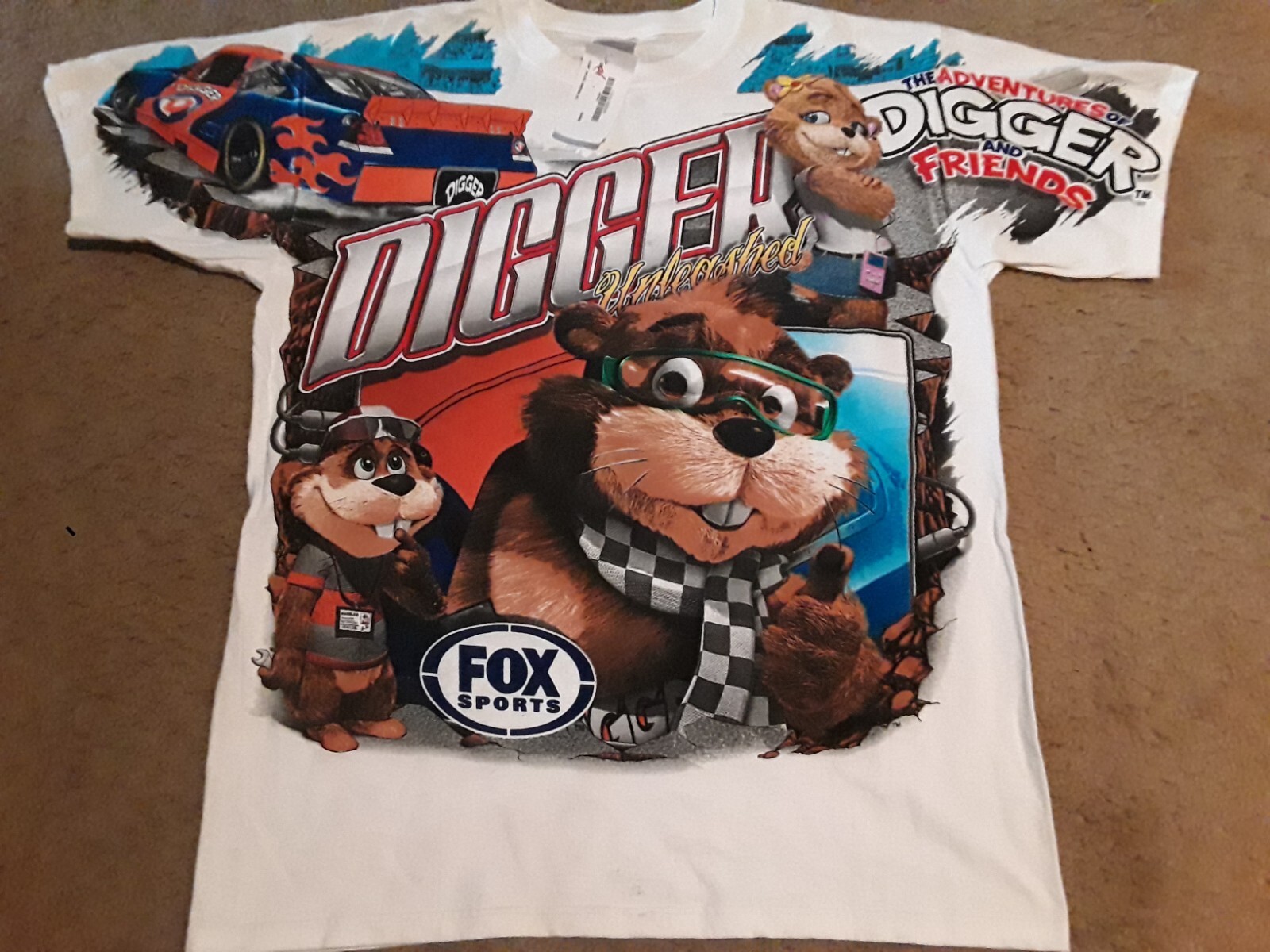 Vintage 2012 NASCAR Chase ISC Digger Fox Sports All Over Print Double ...