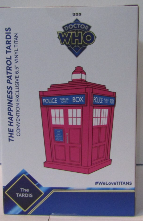 DR WHO TITANS VINYL 6.5" PINK HAPPINESS PATROL TARDIS SDCC EXCLUSIVE ...