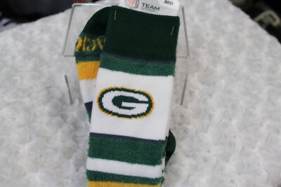 1 Pair of Green Bay Packers Socks Ladies 6-11 Men's 5-10 | eBay